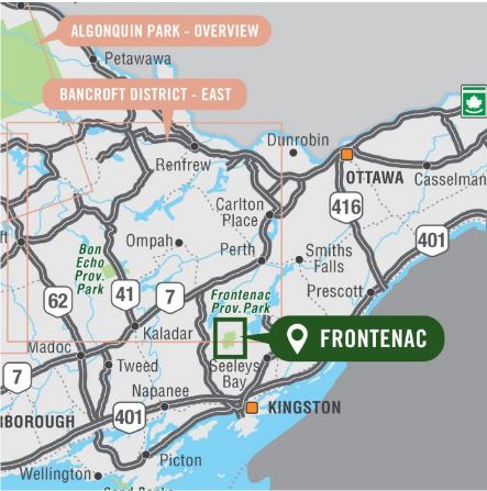 Frontenac Provincial Park Map | Backroad Maps – Adventure Outfitters