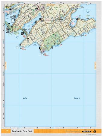 Sandbanks Provincial Park Adventure Map | CCON 7 | Backroad Maps ...