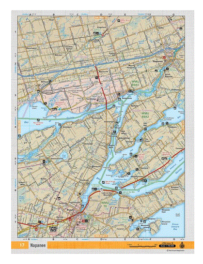 Napanee Adventure Topographic Map | CCON17 | Backroad Mapbooks ...