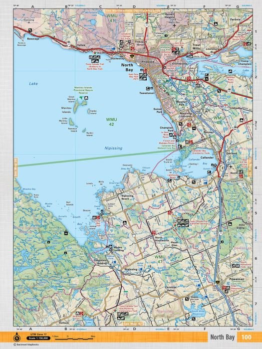 North Bay Topographic Map | CCON100 | Backroad Mapbooks – Adventure ...