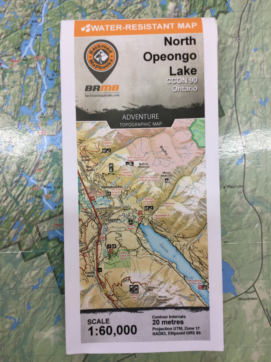 North Opeongo Lake Topographic Map | CCON90 | Backroad Mapbooks ...